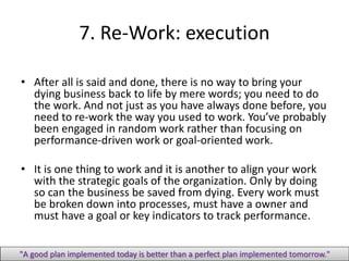 7 turnaround strategies to revive a dying business | PPTX
