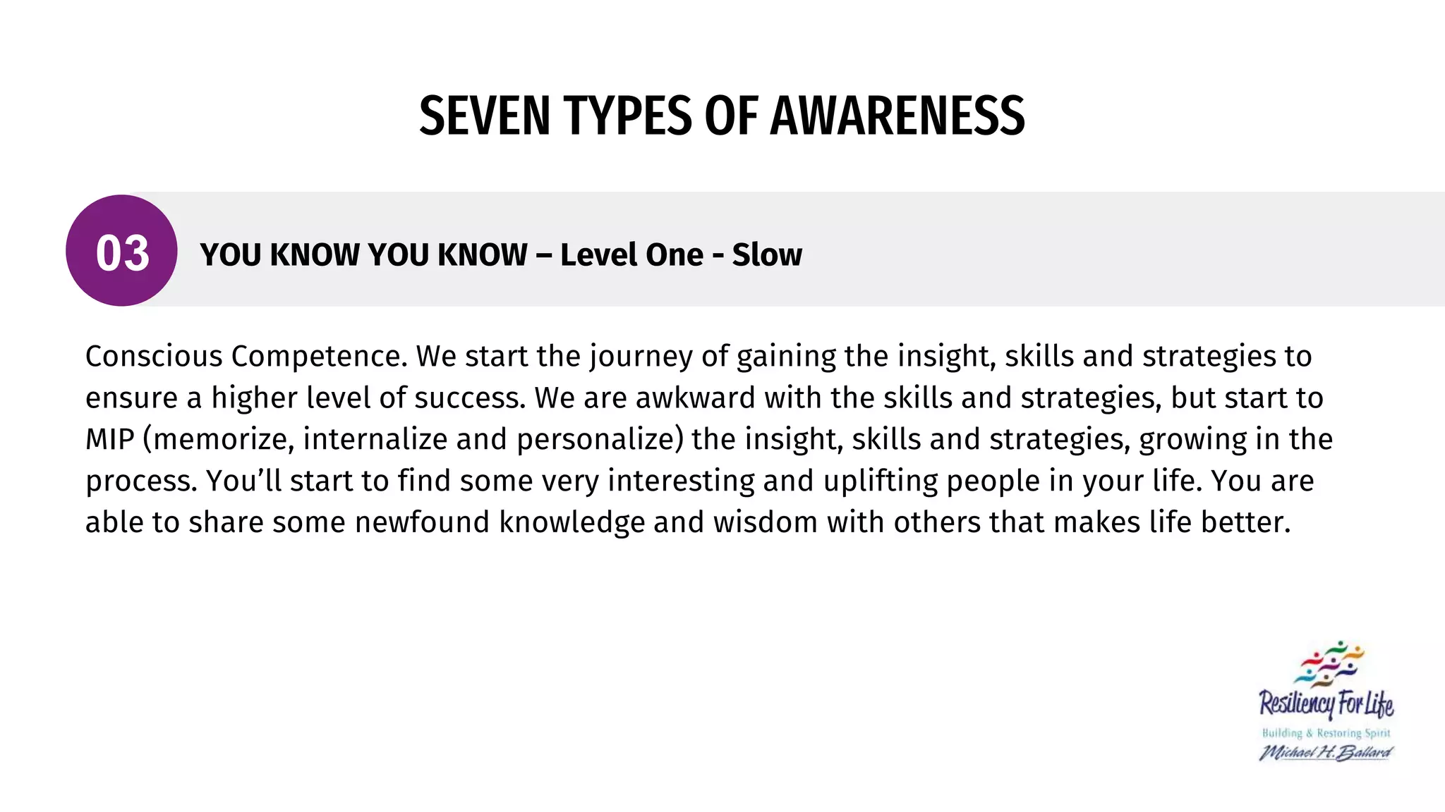 7 types of Awareness Expanded vr 3 | PPT