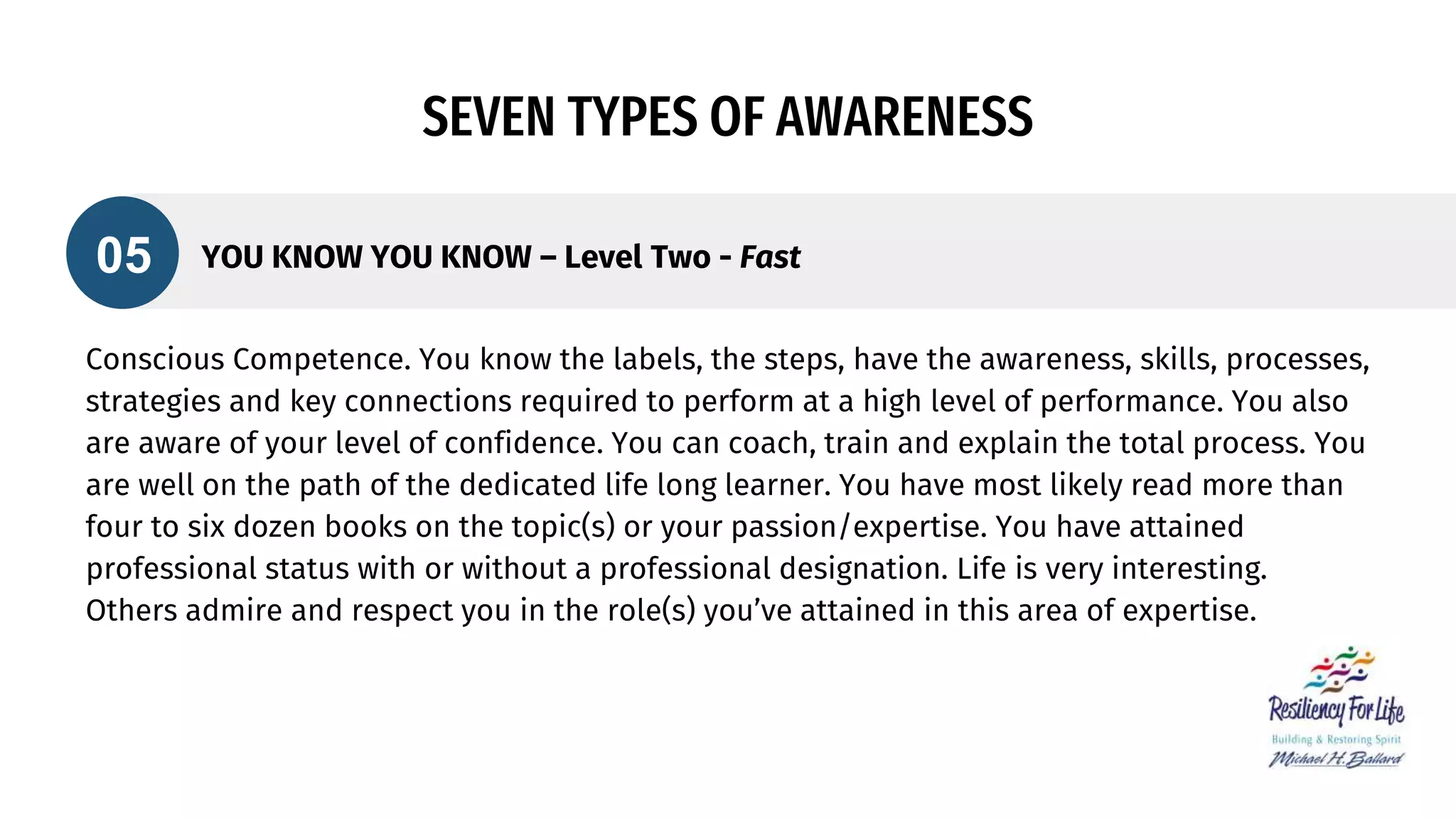 7 types of Awareness Expanded vr 3 | PPT