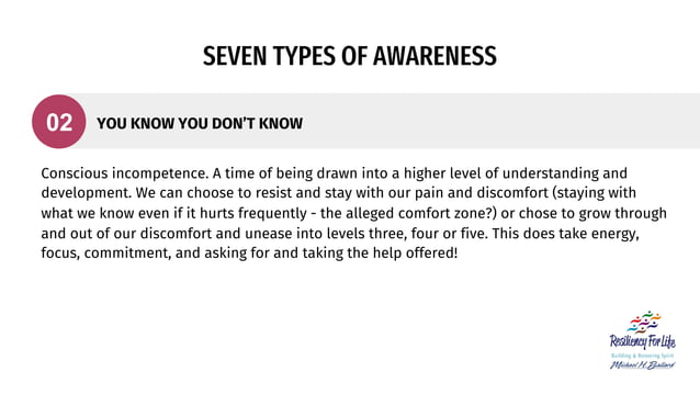 7 Types of Awareness (powerpoint) | PPT
