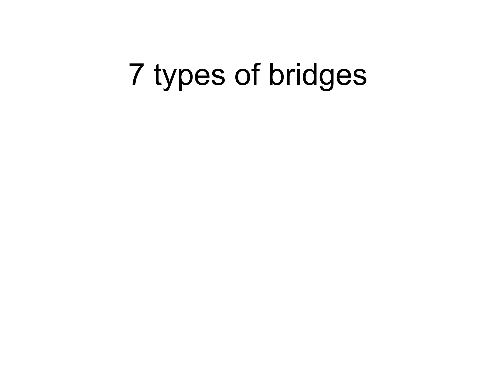 7 types of bridges | PPT