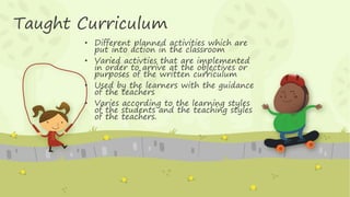 7 Types of Curriculum Operating in Schools | PPTX