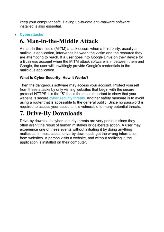7 Types Of Cyber Security Threats The Lifesciences Magazine Pdf