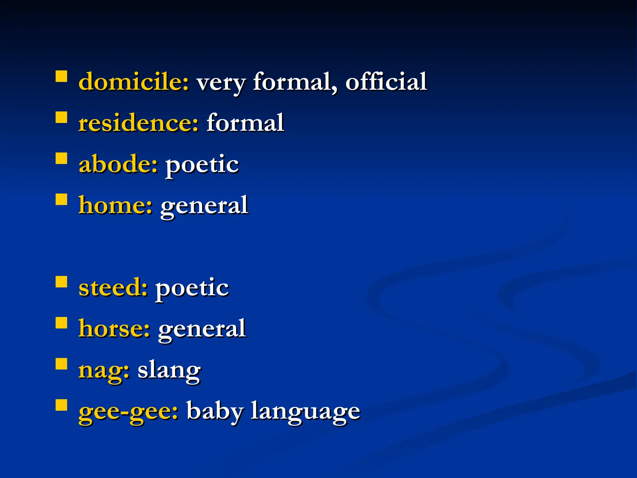 Seven types of meaning with some examples | PPT