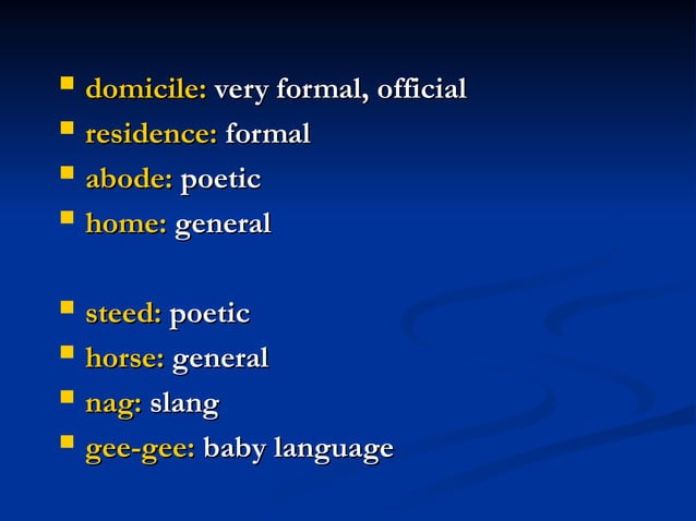 Seven types of meaning with some examples | PPT