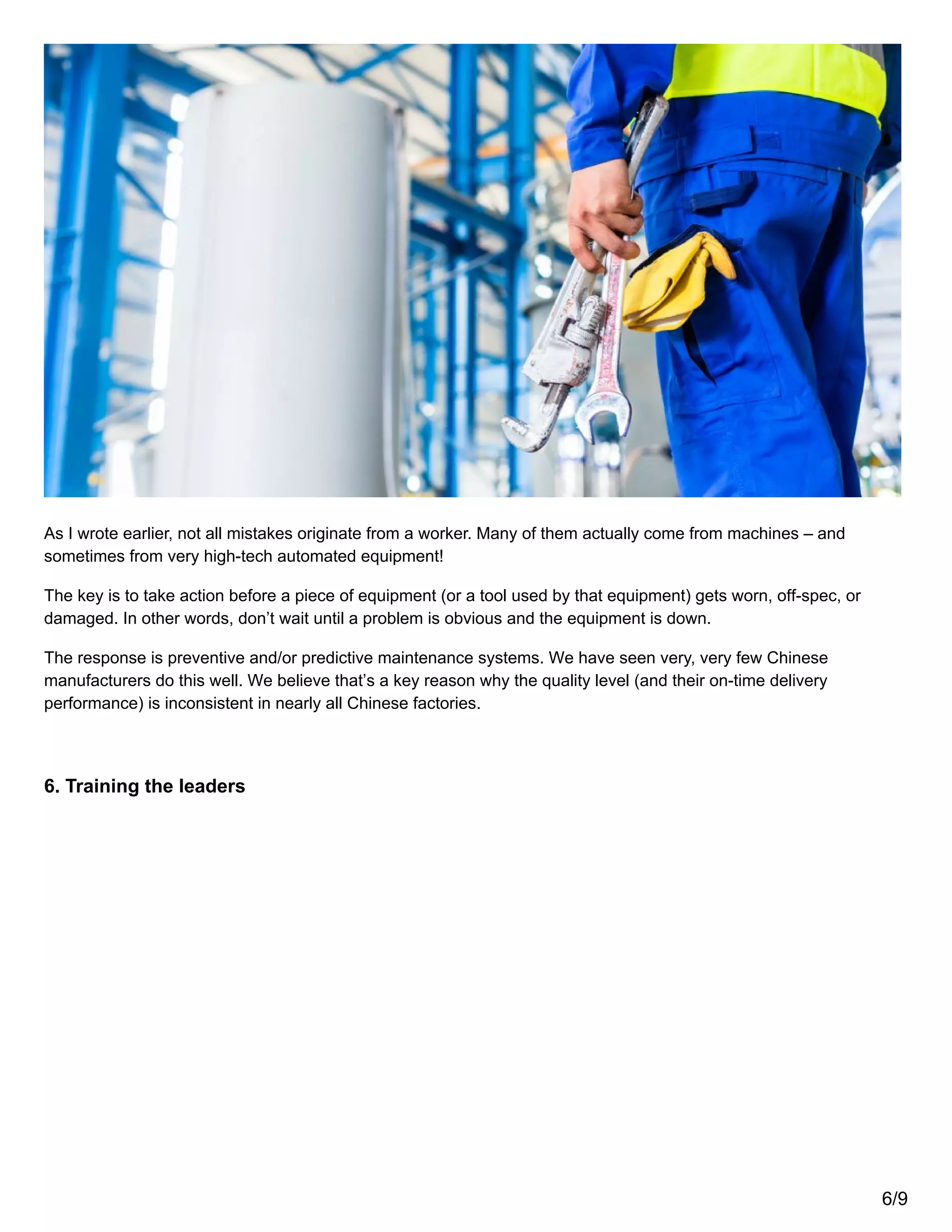 7 types of mistake proofing systems that improve product quality | PDF | Manufacturing Industry ...