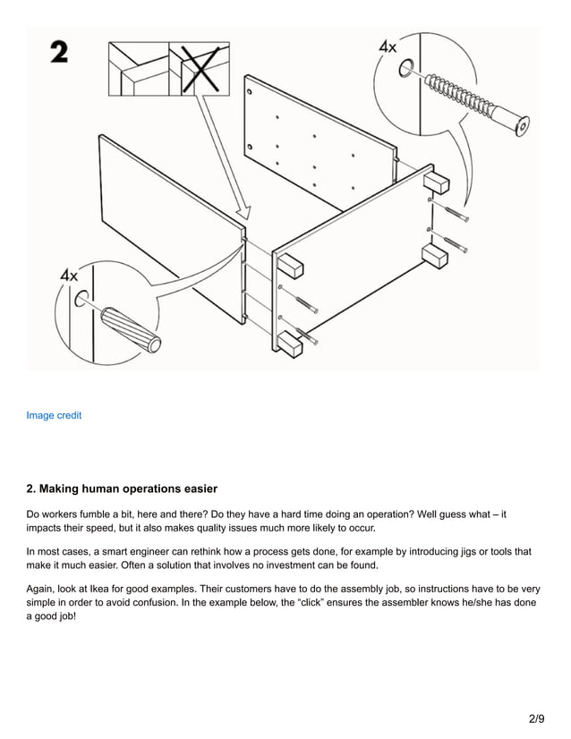 7 types of mistake proofing systems that improve product quality | PDF | Manufacturing Industry ...