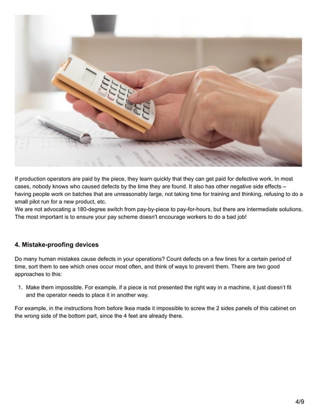 7 types of mistake proofing systems that improve product quality | PDF | Manufacturing Industry ...