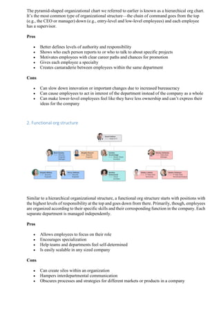 7 types of organizational structures | PDF