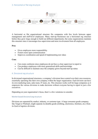 7 types of organizational structures | PDF