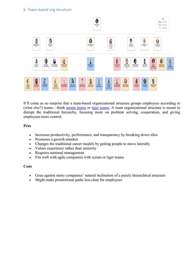 7 types of organizational structures | PDF
