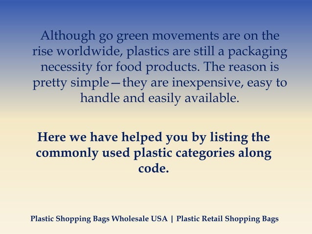 7 types of plastics and which one you should use | PPTX | Chemistry ...