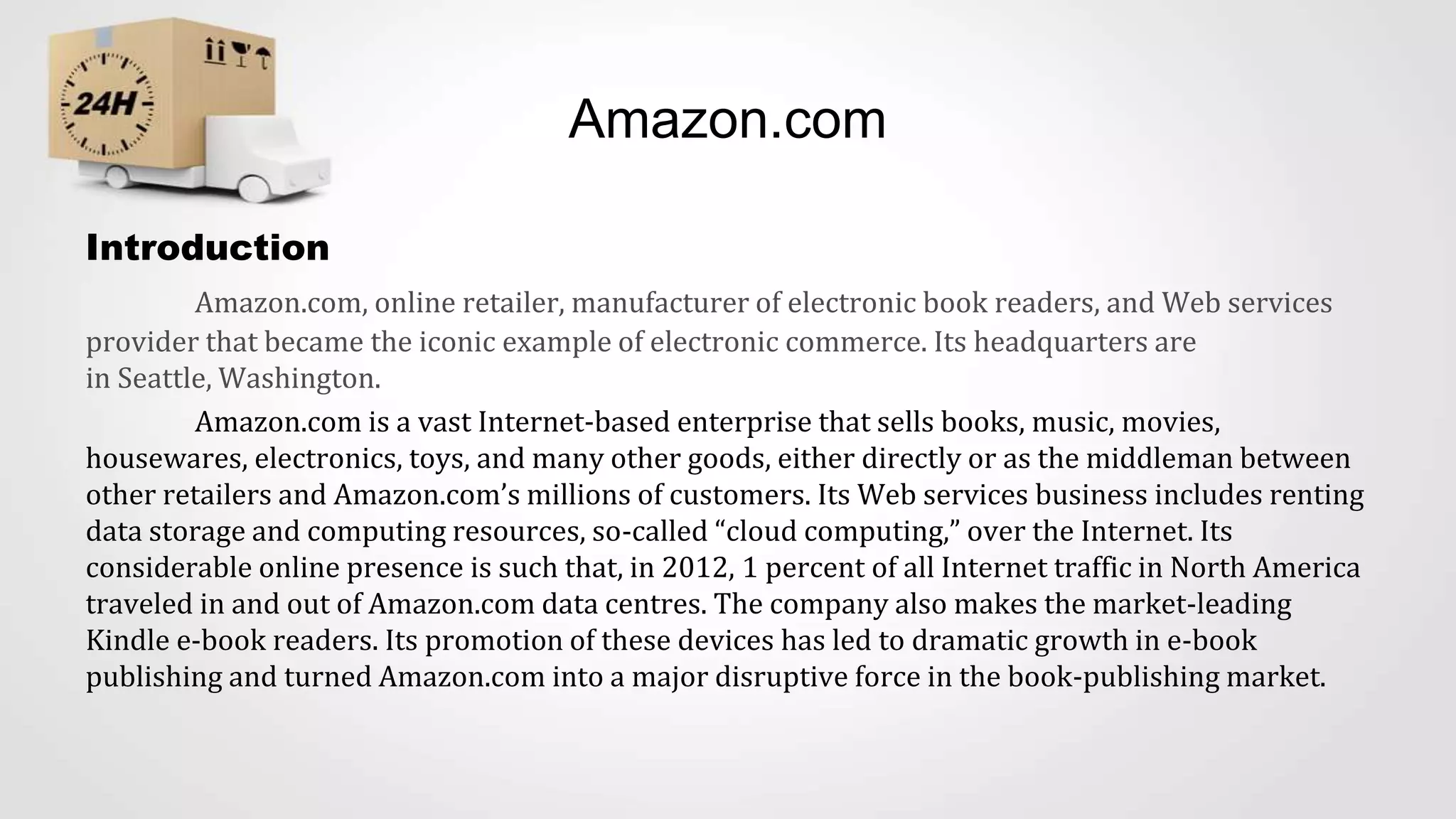 amazon history and work | PPTX