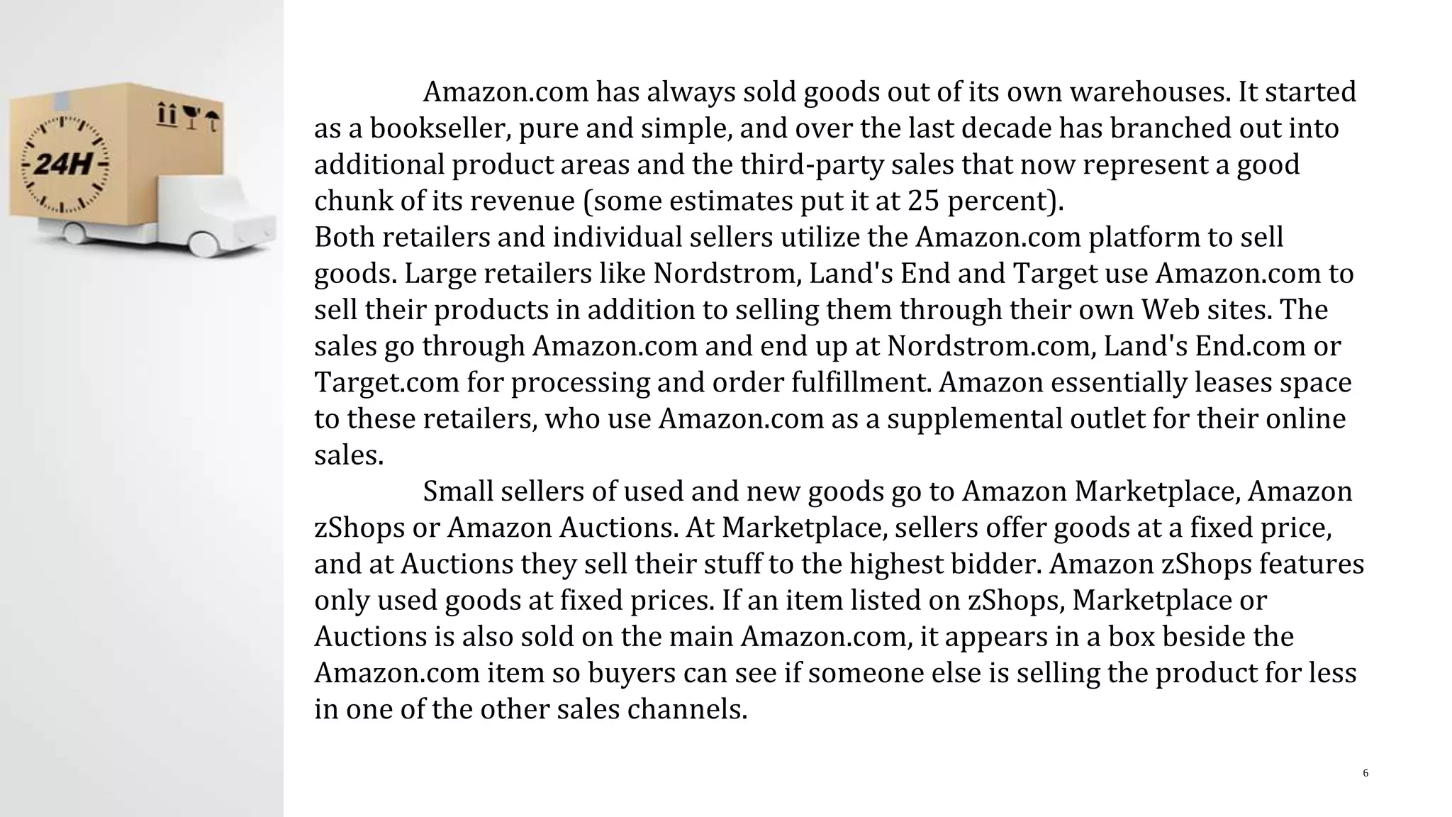 amazon history and work | PPTX