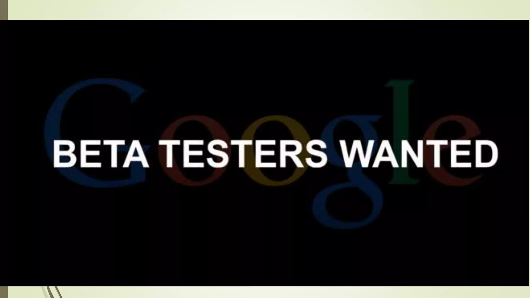 Beta tester | PPTX