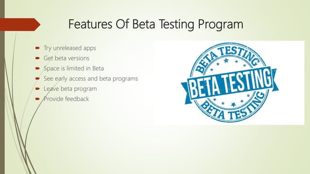 Beta tester | PPTX