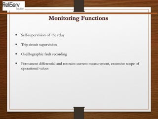 7UT612 Transformer Differential Protection relay | PDF | Computing ...