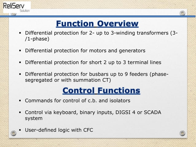 7UT613 Differential Protection Relay For Three Winding | PDF ...