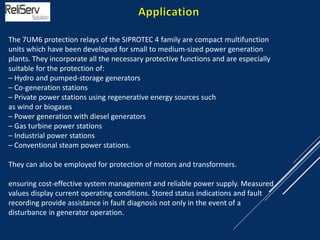 7UM62 Generator Protection Relay | PDF