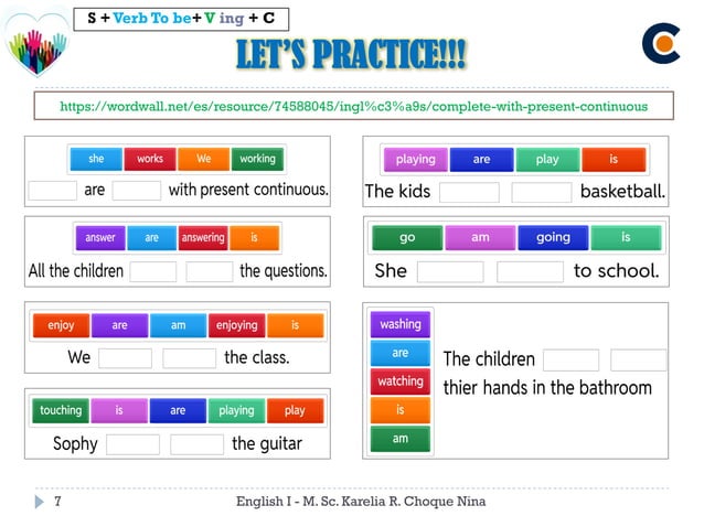 Present Continuous ejercicios tema 7.pdf