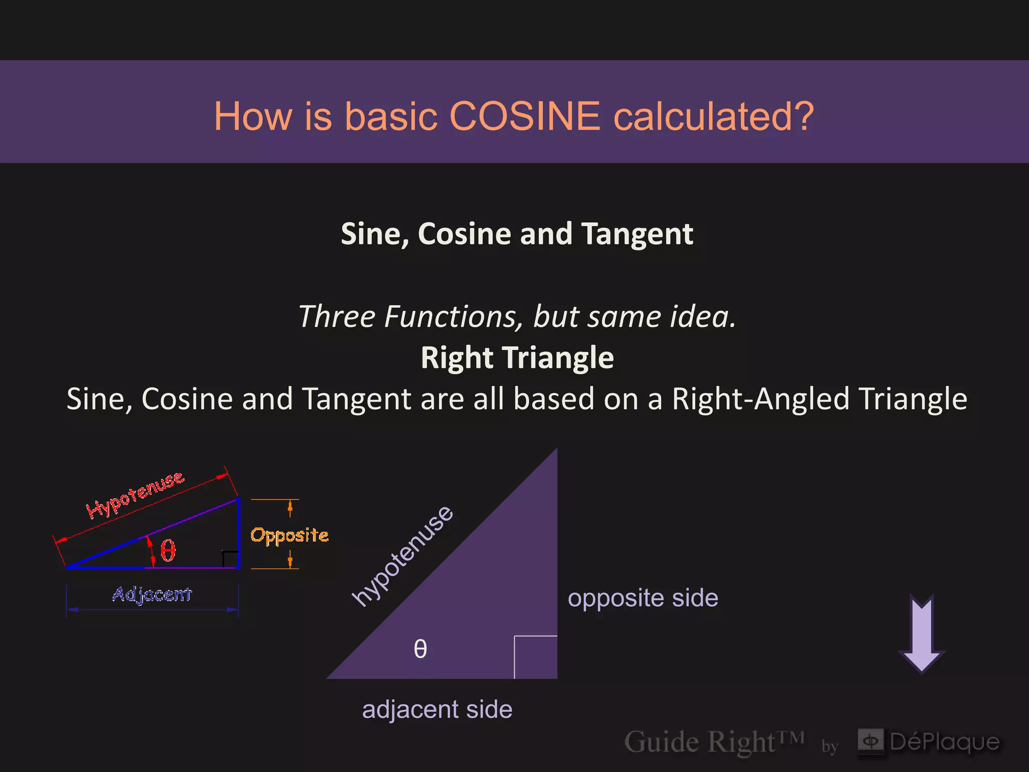 7 use of pythagorean theorem cosine calculation for guide right | PDF ...