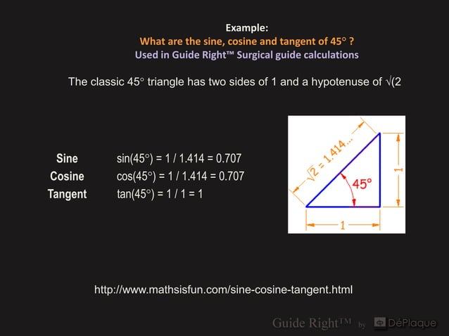 7 use of pythagorean theorem cosine calculation for guide right | PDF ...