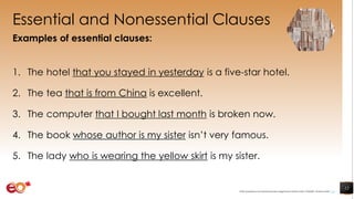7 using commas with nonessential information, lists, and transitional ...