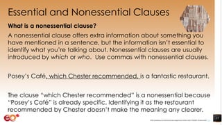 7 using commas with nonessential information, lists, and transitional ...