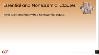 7 using commas with nonessential information, lists, and transitional ...