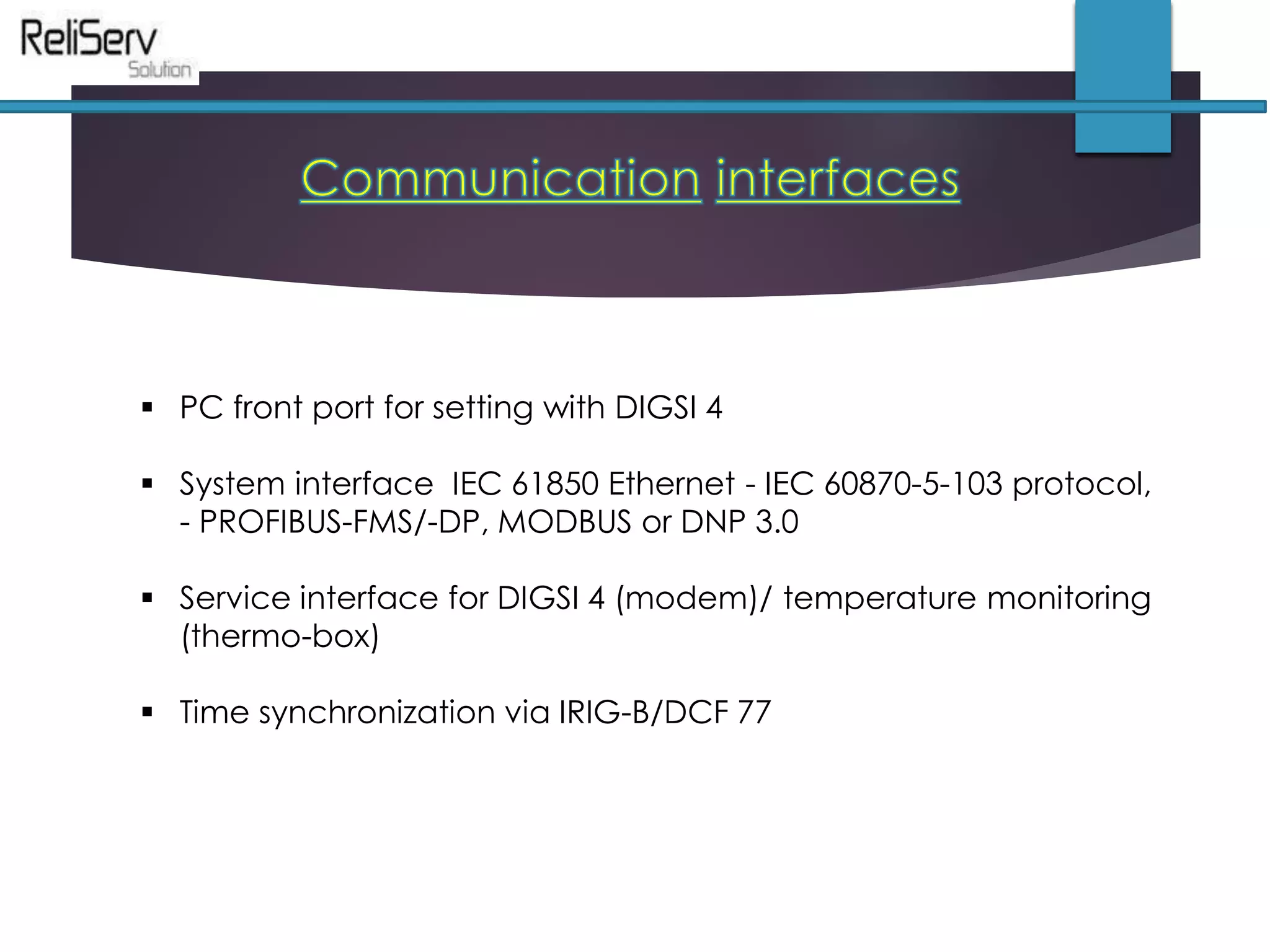 7UT63 Differential Protection Relay | PDF