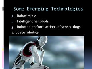 Emerging trend robotics using neural network | PPTX