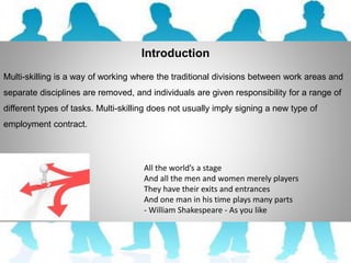 Multi Skilling In a Car Manufacturing Company | PPT