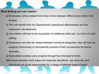 Multi Skilling In a Car Manufacturing Company | PPT