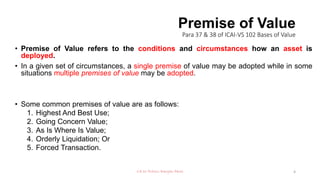 Valuation premises | PPT