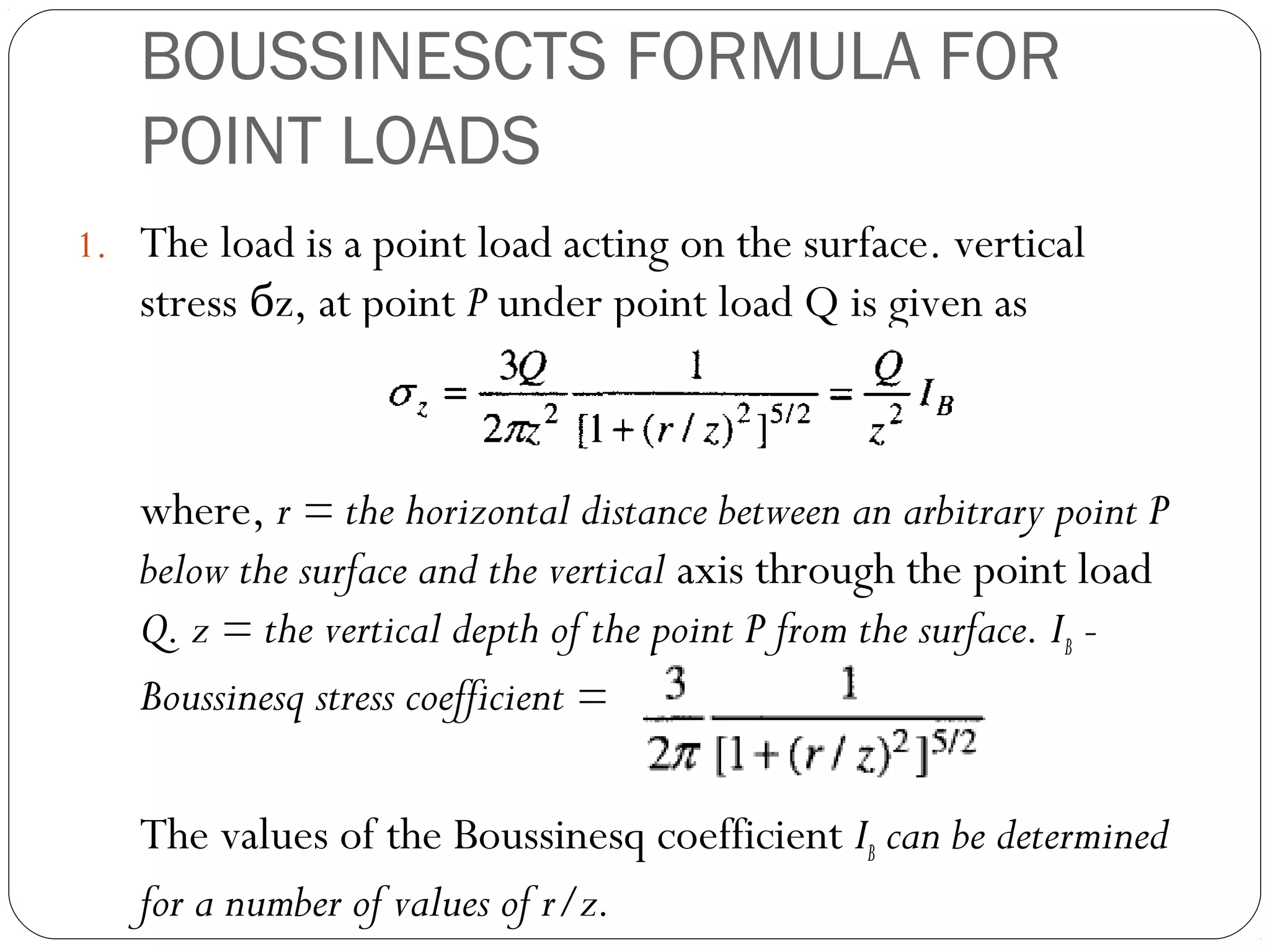 7 vertical stresses below applied loads (1) | PPT