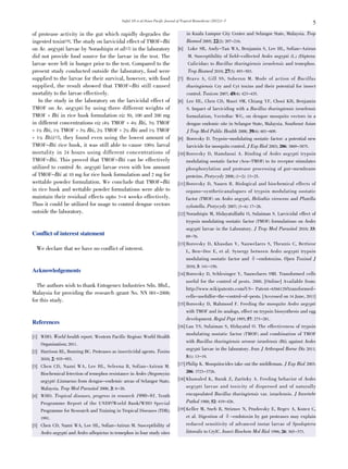Effects of TMOF-Bti against Aedes outside lab | PDF