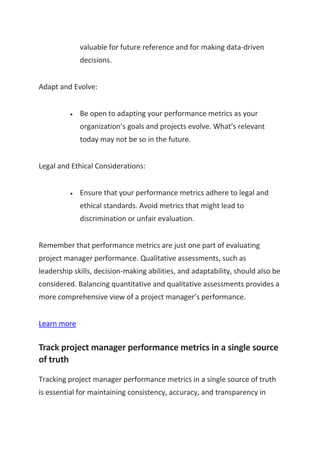 7 Vital Project Management Metrics - Slideshare.docx