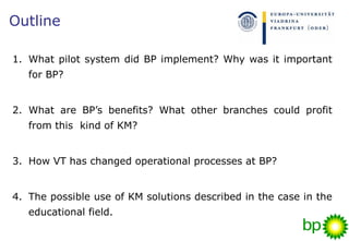 Knowing the Drill: Virtual Teamwork at BP | PPT