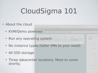 CloudSigma 101 | PPT