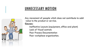 Seven wastes of lean operations management | PPTX