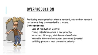 Seven wastes of lean operations management | PPTX