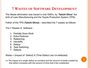 7 wastes of software development | PPT
