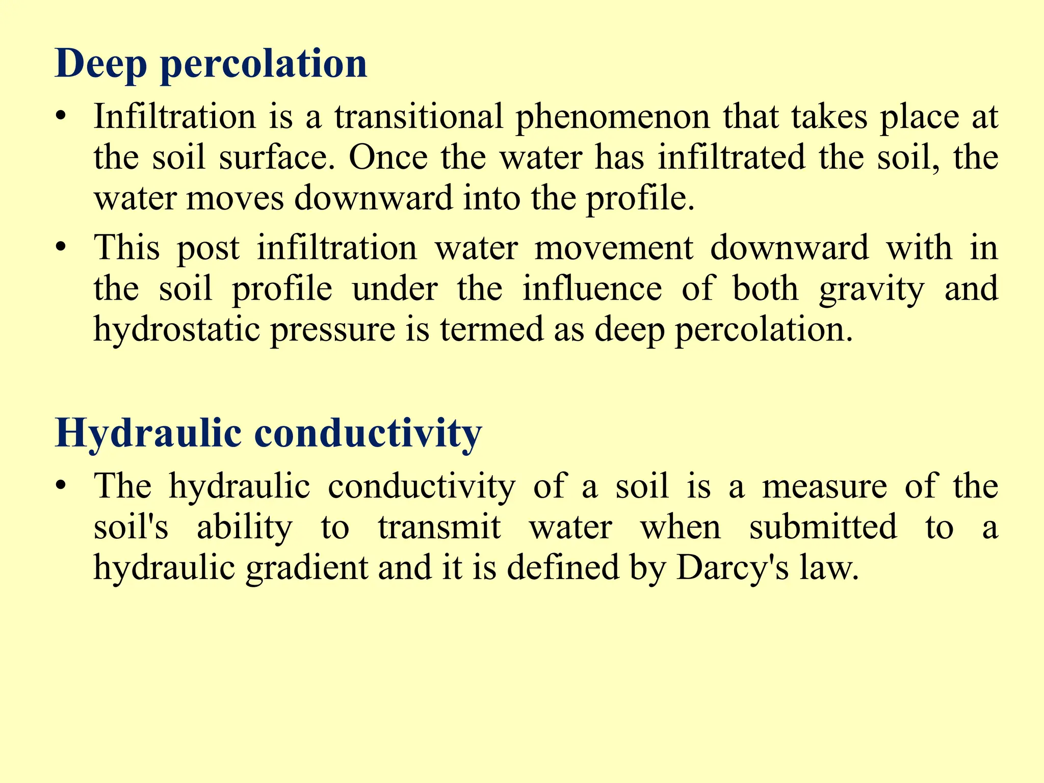 7 Water movements in soil.pptxbxbbd dbdbdbndjjd | PPTX | Chemistry ...