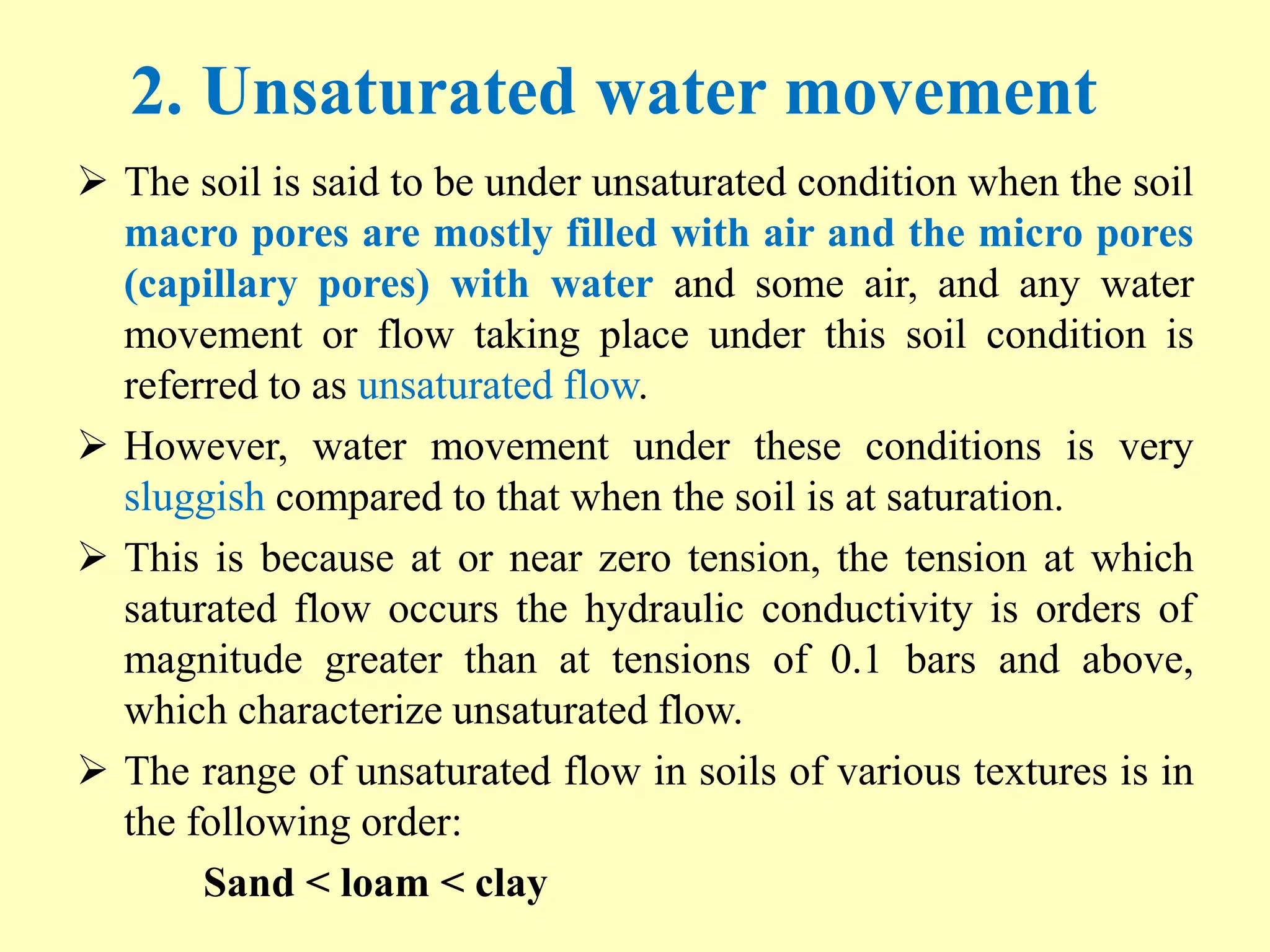 7 Water movements in soil.pptxbxbbd dbdbdbndjjd | PPTX | Chemistry ...