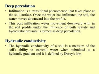 7 Water movements in soil.pptxbxbbd dbdbdbndjjd | PPT