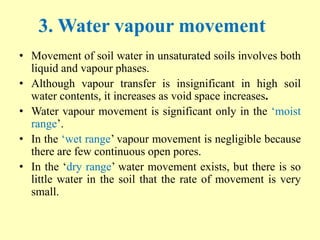 7 Water movements in soil.pptxbxbbd dbdbdbndjjd | PPTX | Chemistry ...