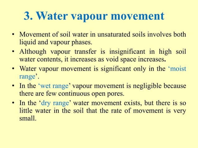 7 Water movements in soil.pptxbxbbd dbdbdbndjjd | PPT