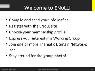 6 wave ENoLL presentation in 2012 | PPT