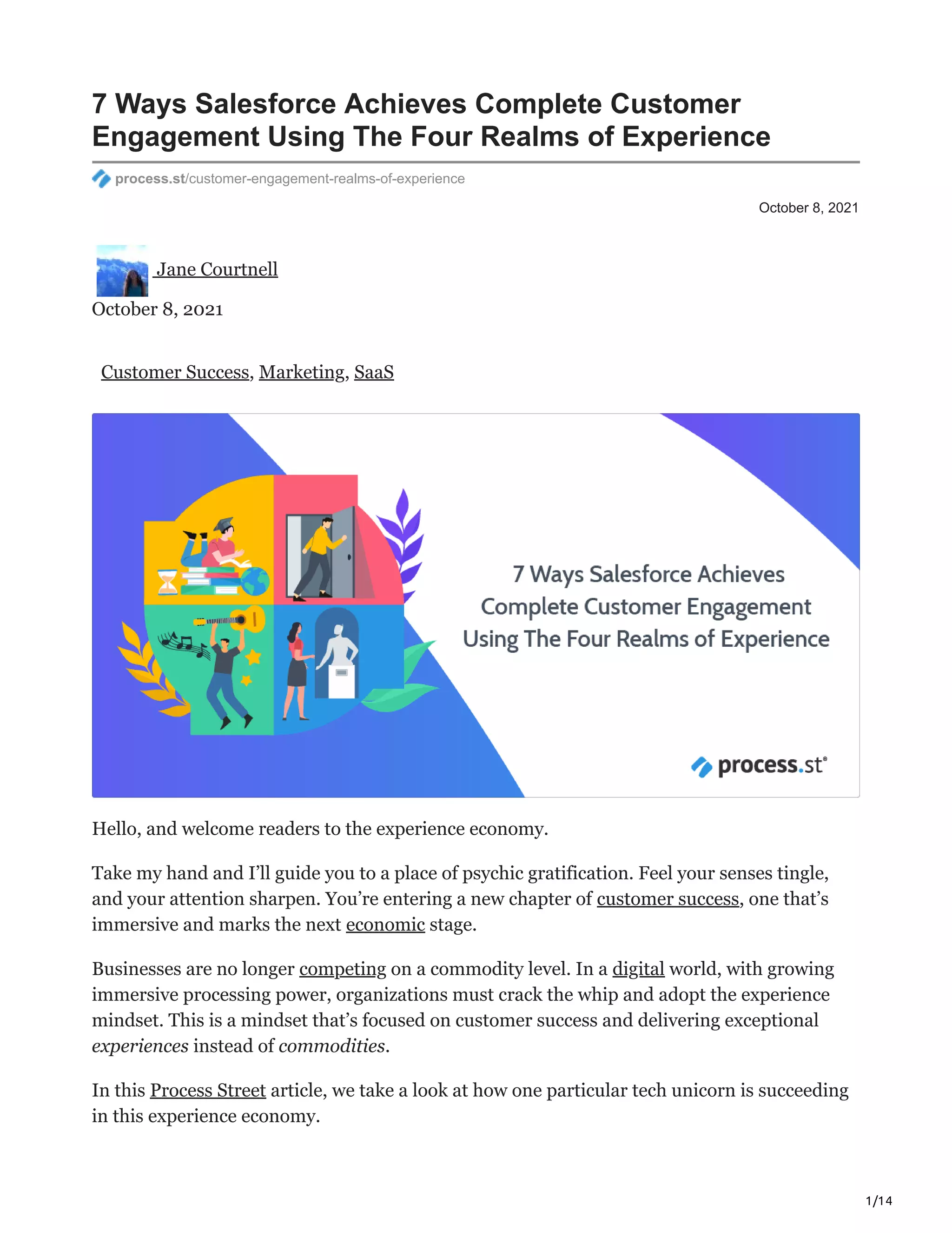 7 Ways Salesforce Achieves Complete Customer Engagement Using The Four ...