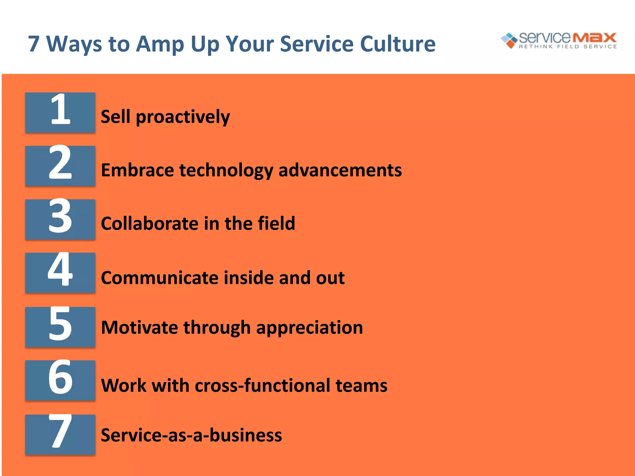 7 Ways to Amp Up Your Service Culture and Drive Revenue | PPTX